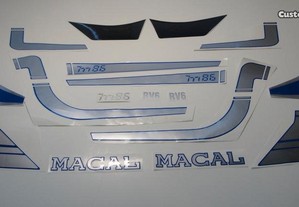 Autocolantes Macal M86 Pr6 Rv6 | Peças e acessórios mota, à venda ...