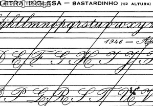 Exemplar De Caligrafia De 1946 - Para O Ensino Técnico Profissional ...