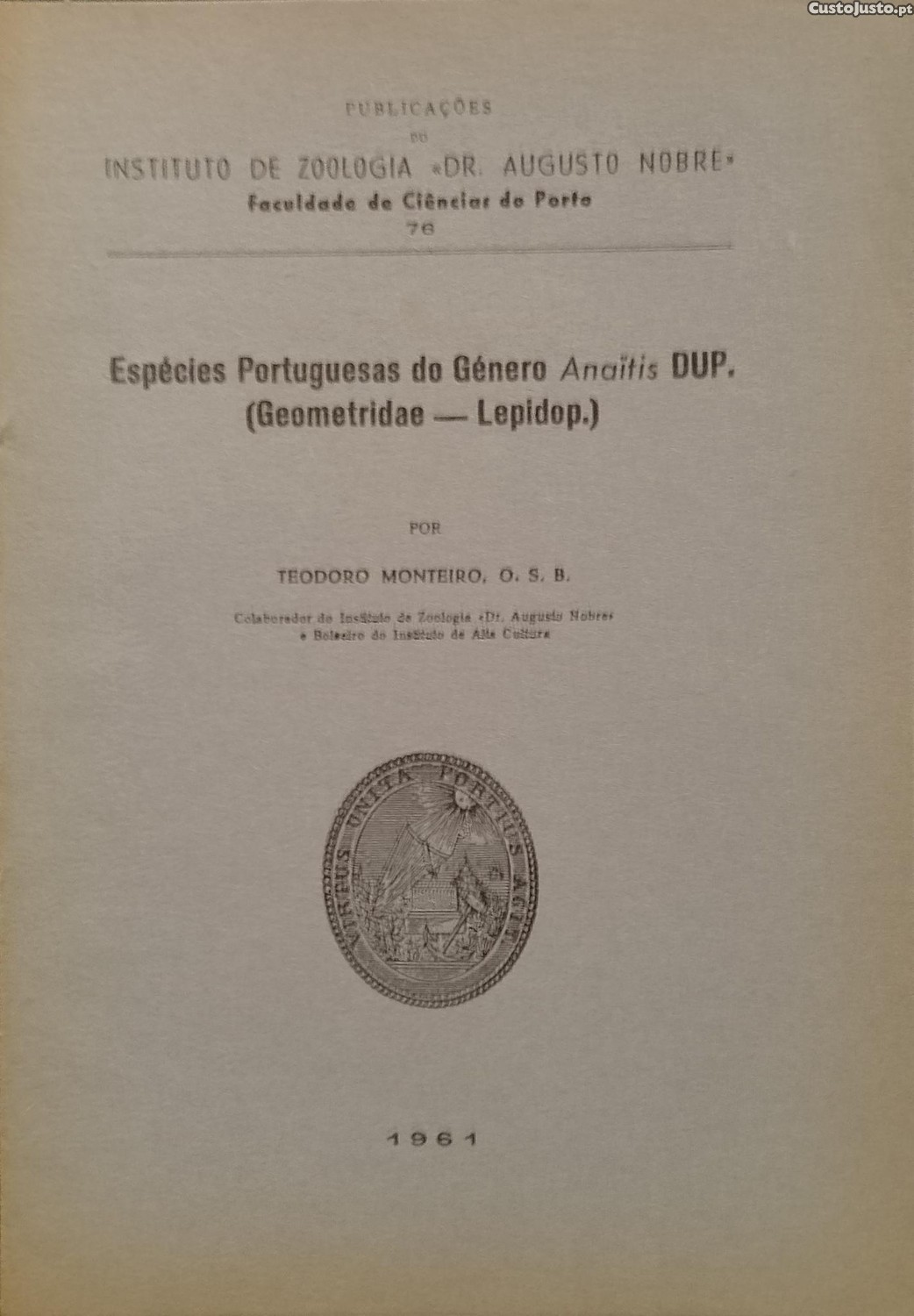 Espécies Portuguesas Do Género Anaitis Dup. (geometridae - Lepidop ...