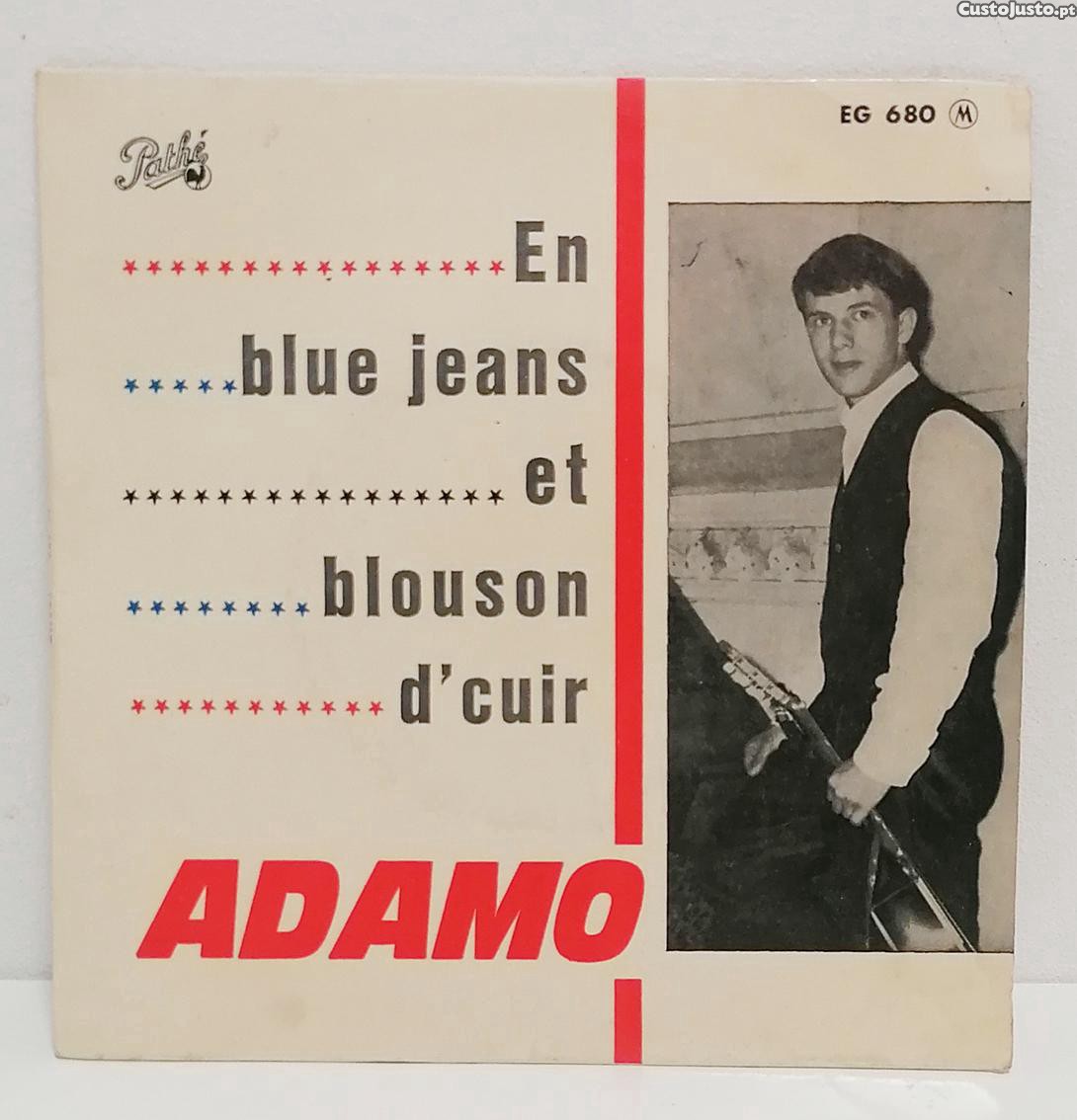 Adamo En Blue Jeans Et Blouson D'cuir | Música e Filmes, à venda ...