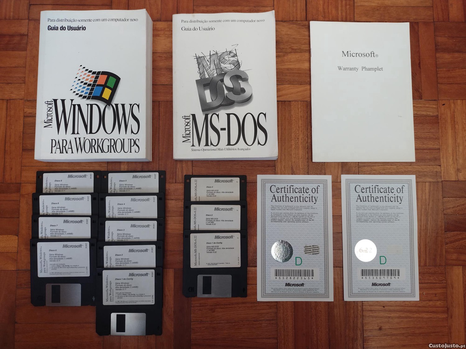 Microsoft Windows For Workgroups E Ms-dos 6.22 Guias Do Usuário ...