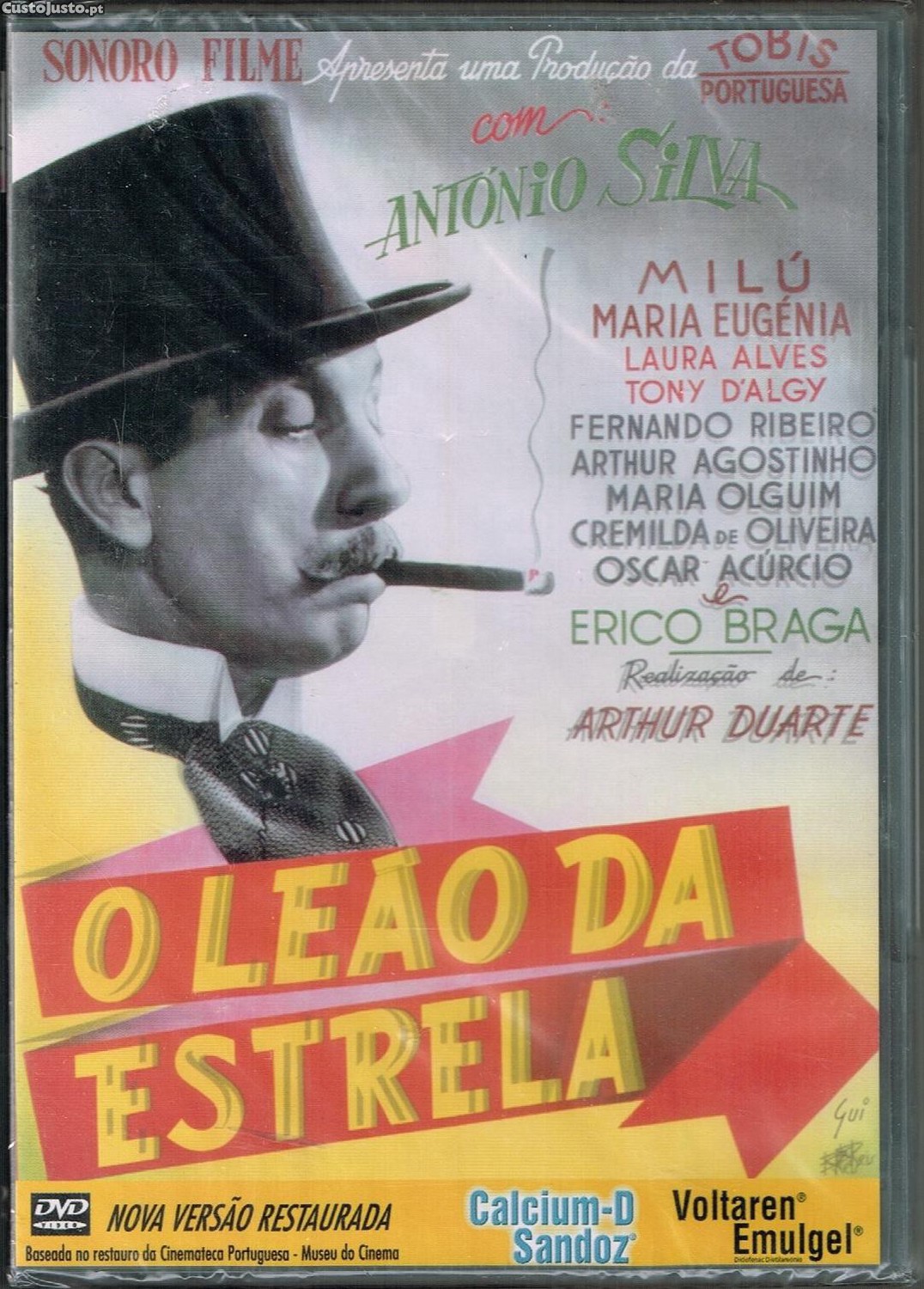 Filme Em Dvd: O Leão Da Estrela (arthur Duarte) - Novo! Selado ...