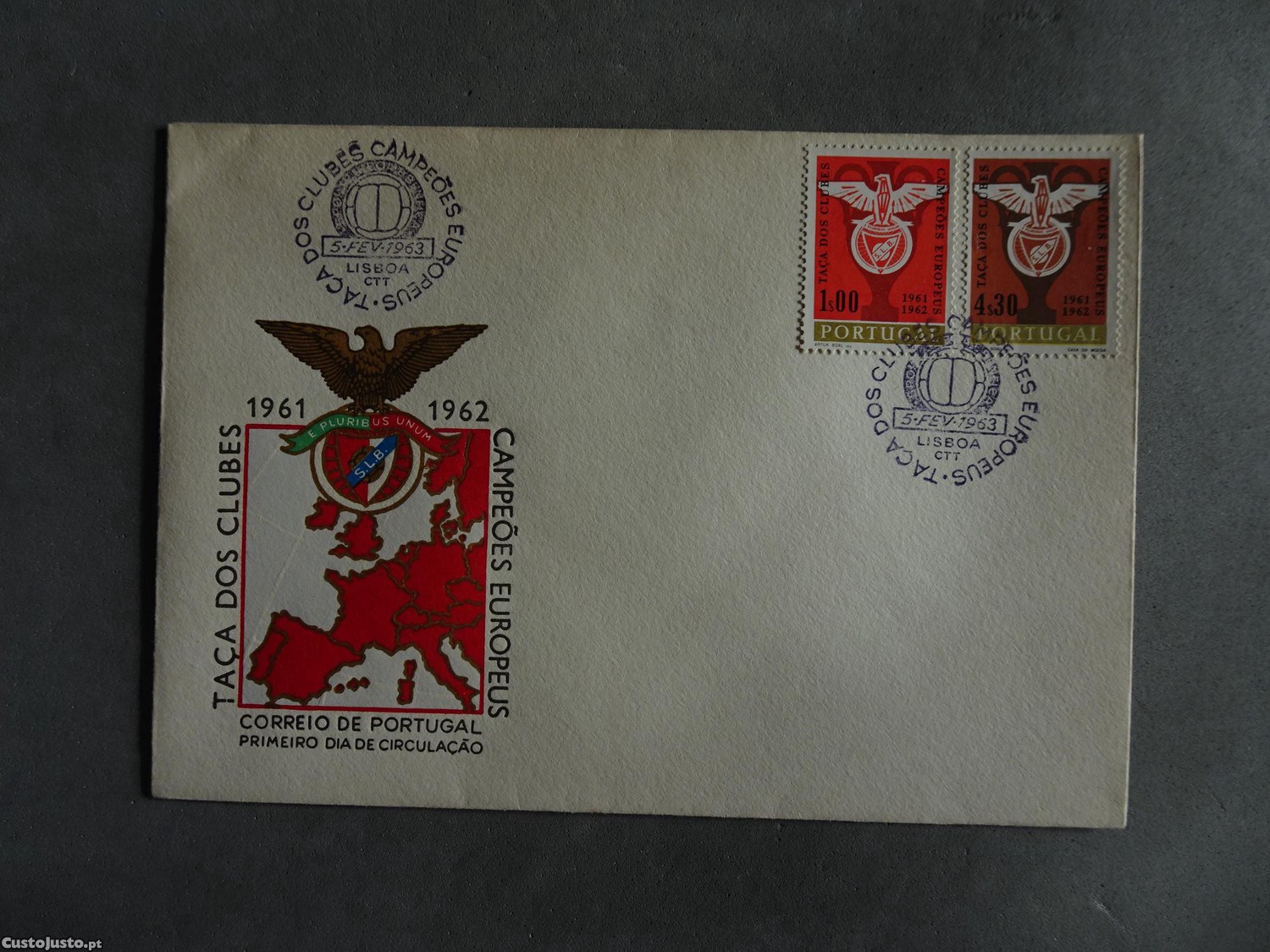 Envelope Benfica Ctt Correios De Portugal Primeiro Dia De Circulação ...