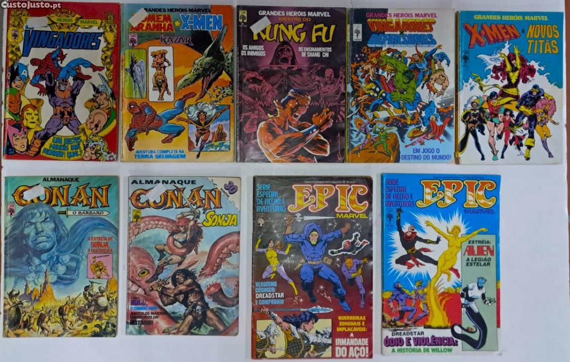 Banda Desenhada Marvel Edições Abril: Grandes Heróis Marvel, Almanaque ...