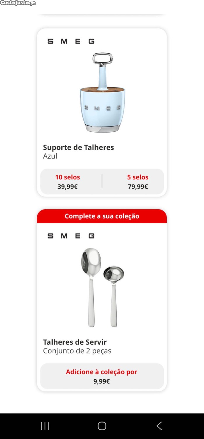 Selos Continente - Coleção Talheres Smeg | Têxteis lar e Utilidades, à ...