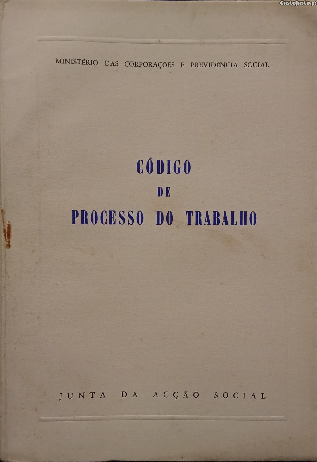 Código De Processo Do Trabalho (1964) | Livros, à venda | Porto ...