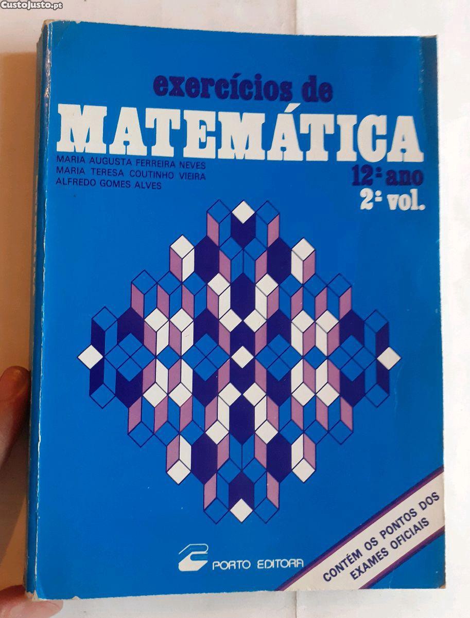 Livro Exercícios De Matemática 12 Ano 2 Volume | Livros, à venda ...
