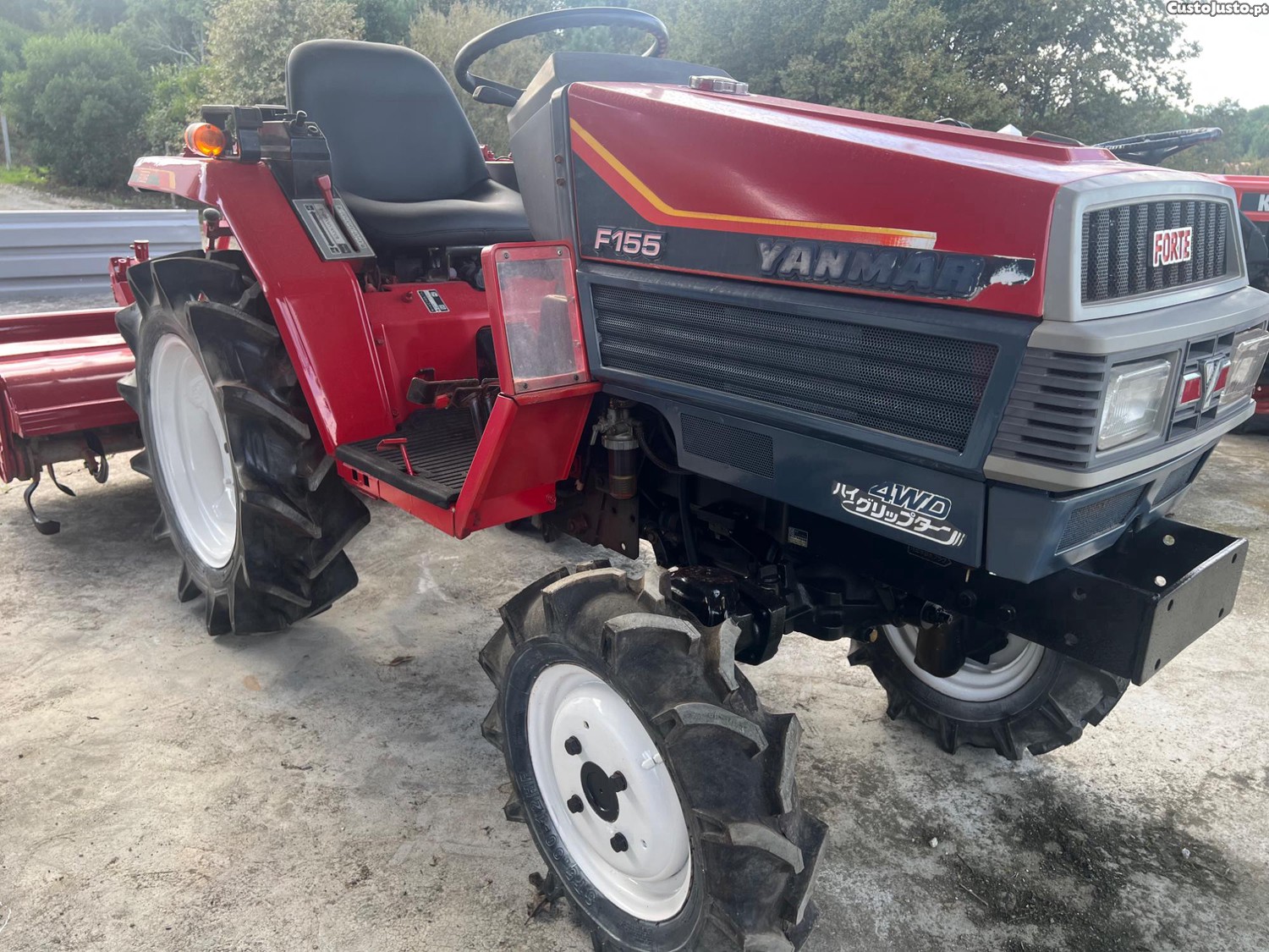 Trator Agrícola Yanmar F155 Com Fresa - 4x4 - Em Bom Estado | Tractores ...