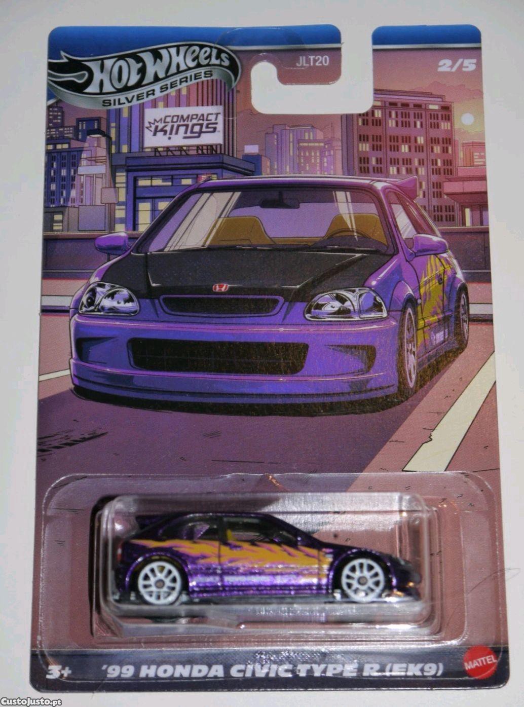 '99 Honda Civic Type R (ek9) Compact Kings Hot Wheels Silver Series ...